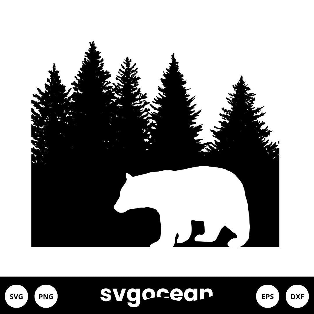 Bear Svg vector for instant download - Svg Ocean — svgocean