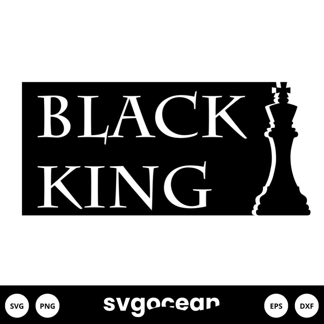 Black King Svg vector for instant download - Svg Ocean — svgocean