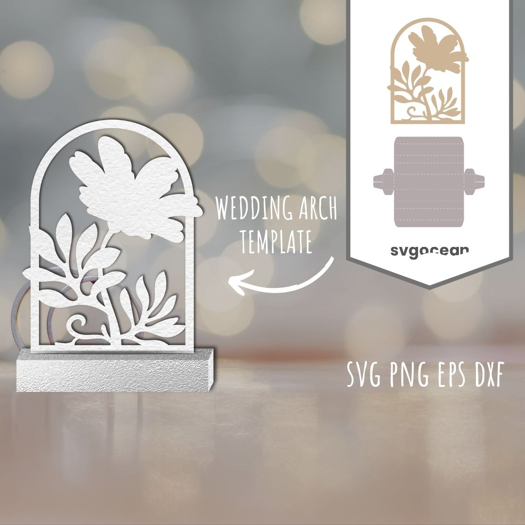 Flower Arch Shape SVG vector for instant download - Svg Ocean — svgocean