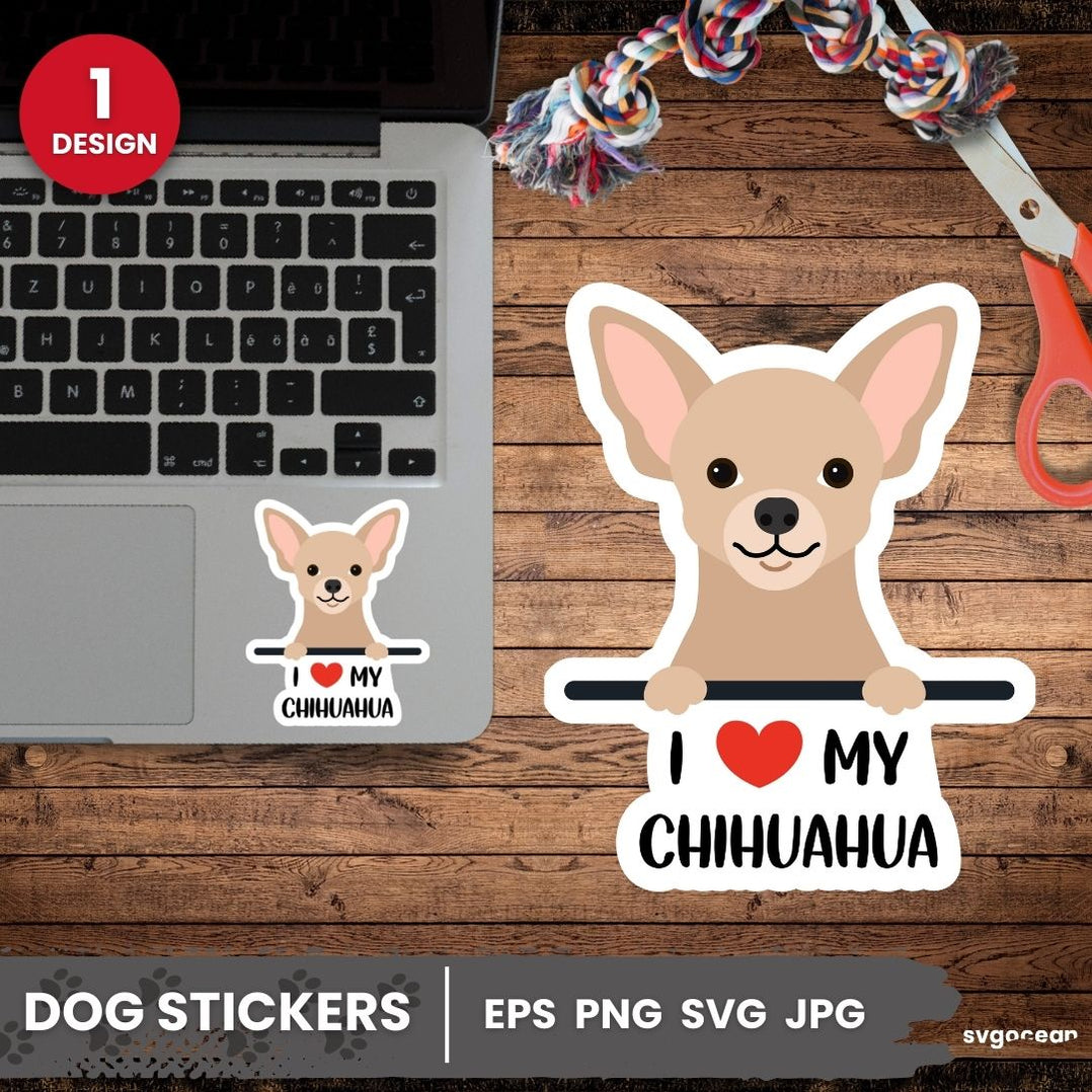Dog Stickers SVG Bundle vector for instant download - Svg Ocean — svgocean