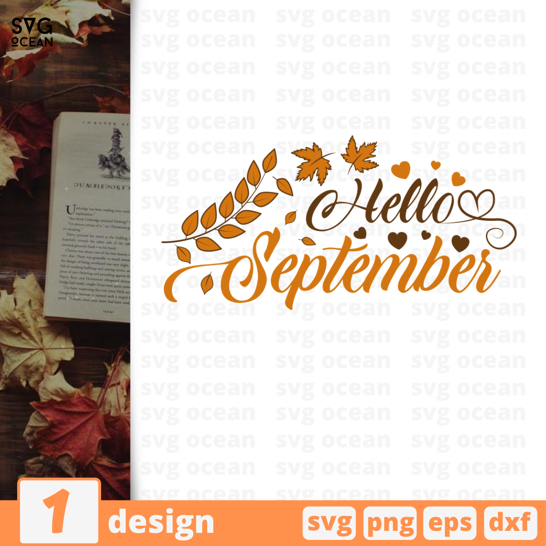 Hello september SVG bundle vector for instant download - Svg Ocean ...