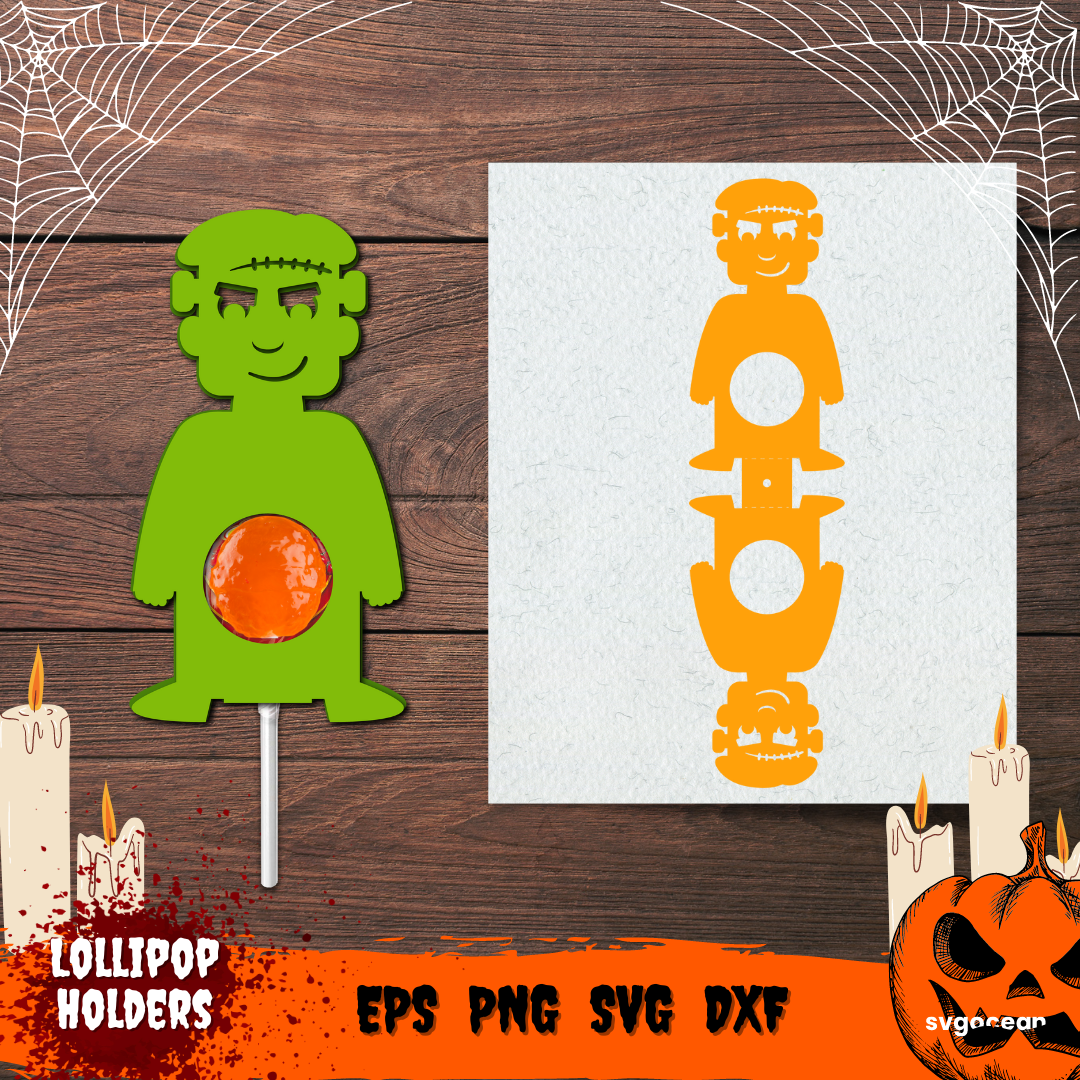 Frankenstein Candy Holder vector for instant download - Svg Ocean ...