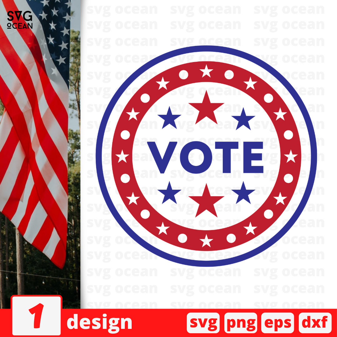 Circle Vote SVG bundle vector for instant download - Svg Ocean — svgocean