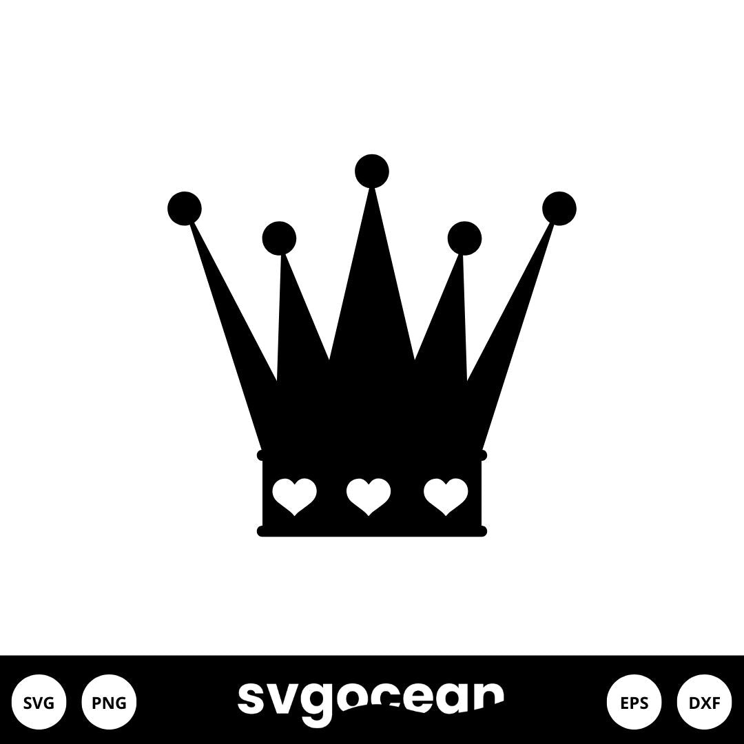 Princess Crown SVG Free vector for instant download - Svg Ocean — svgocean