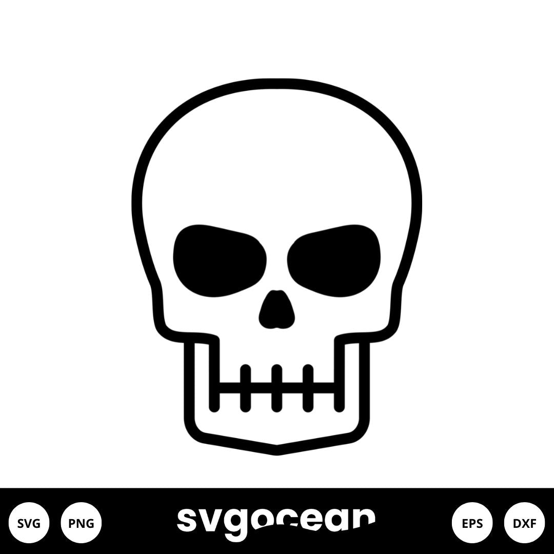 Cute Skull Svg vector for instant download - Svg Ocean — svgocean