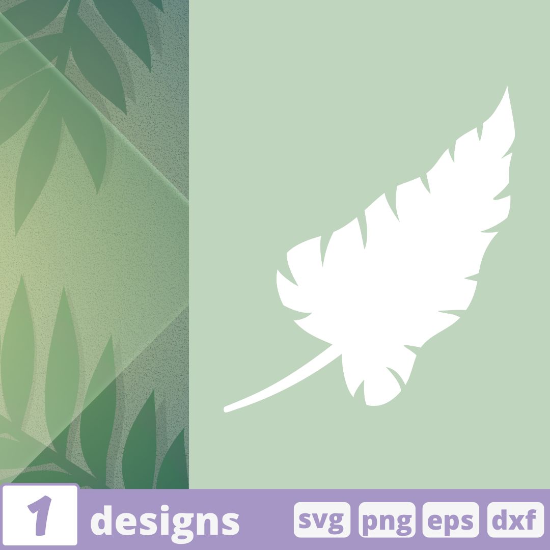 Tropical Leaf SVG vector for instant download - Svg Ocean — svgocean