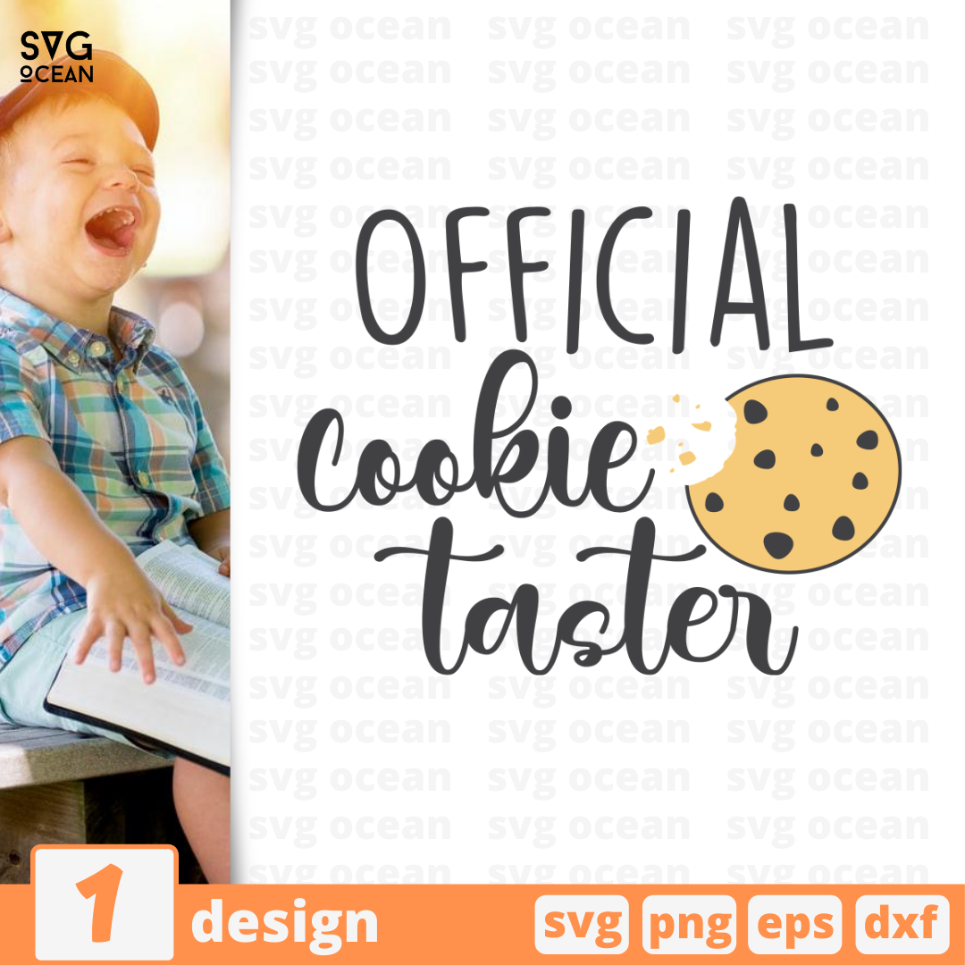 Official cookie taster SVG bundle vector for instant download - Svg ...