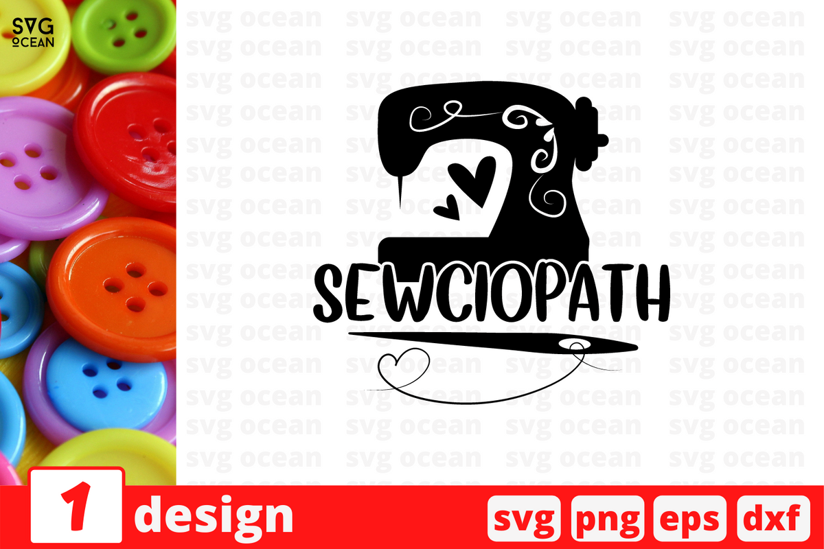 Sewciopath SVG Cut File vector for instant download - Svg Ocean — svgocean