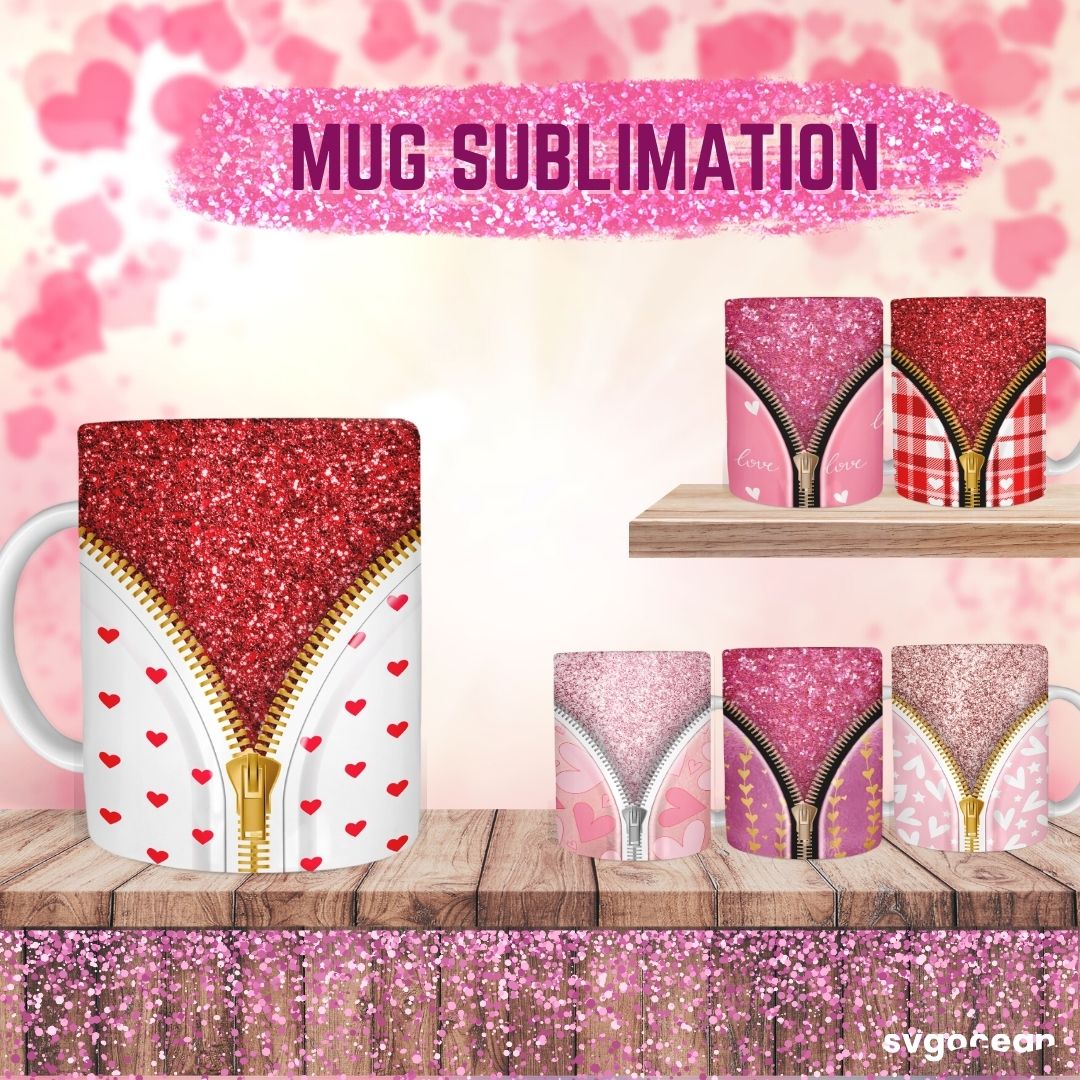 Valentines Mug Wrap Sublimation Bundle - Svg Ocean — svgocean