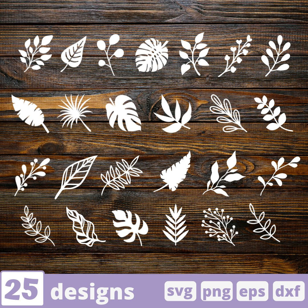 Paper Leaves SVG Bundle vector for instant download - Svg Ocean — svgocean