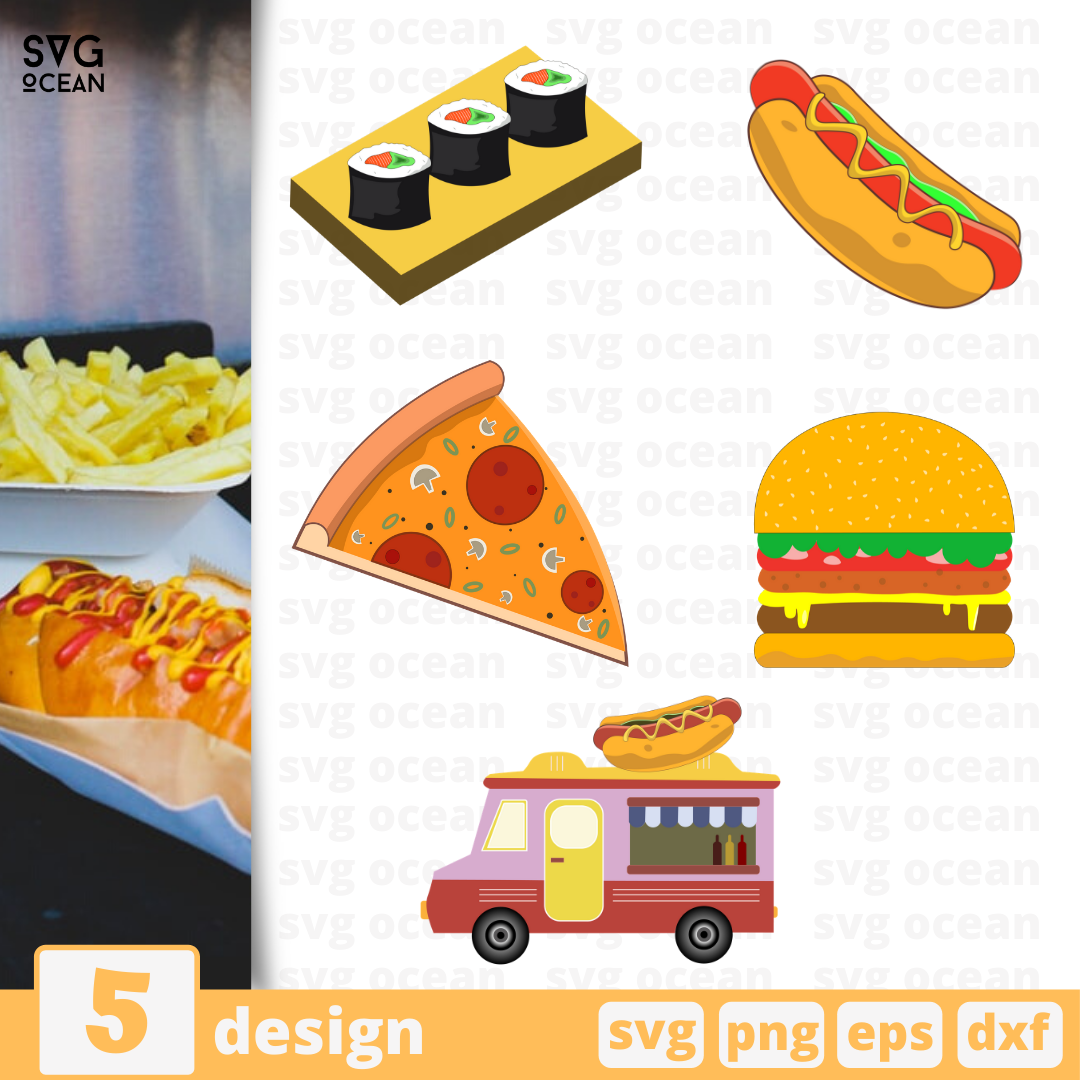 fast food SVG bundle vector for instant download - Svg Ocean — svgocean