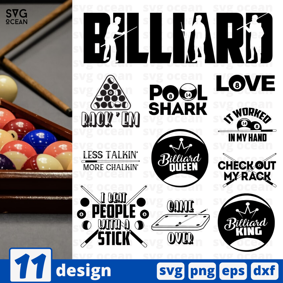 Billiard SVG bundle vector for instant download - Svg Ocean — svgocean