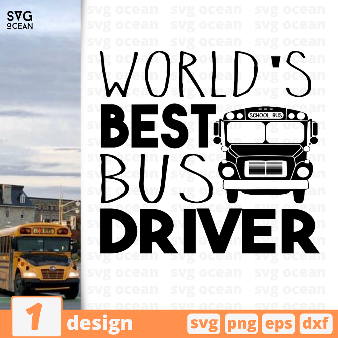 World's best Bus driver SVG bundle vector for instant download - Svg ...