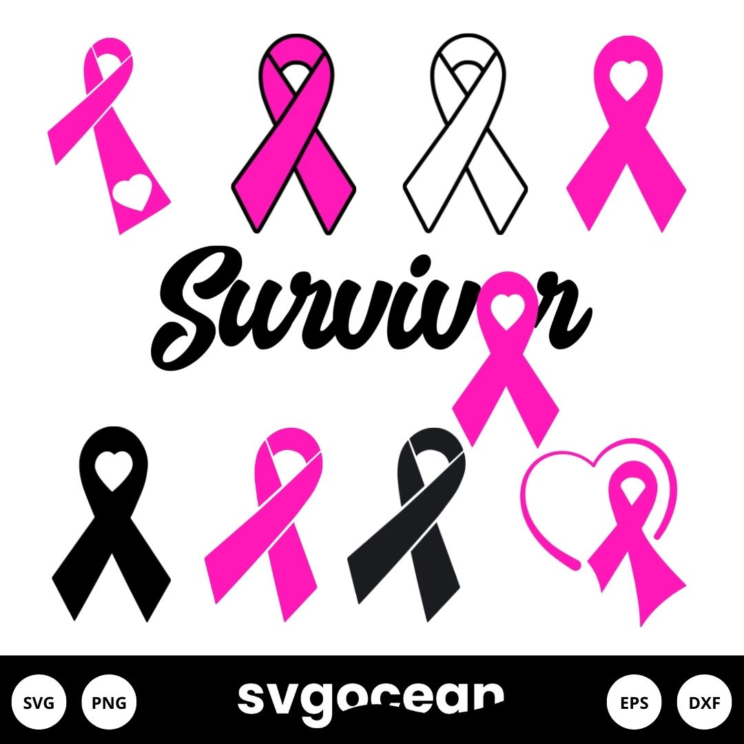 Cancer Svg Bundle vector for instant download - Svg Ocean — svgocean