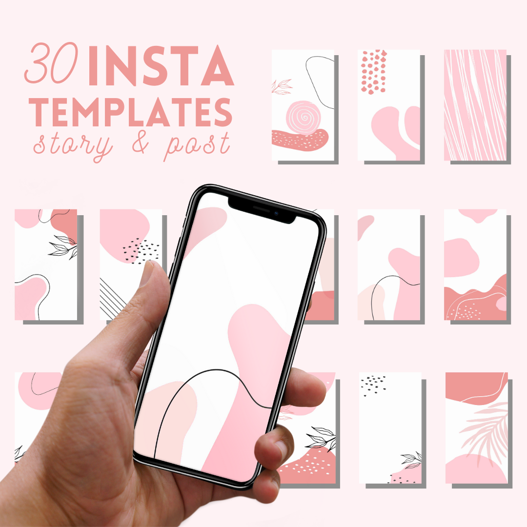 Pink Instagram Story Templates — svgocean
