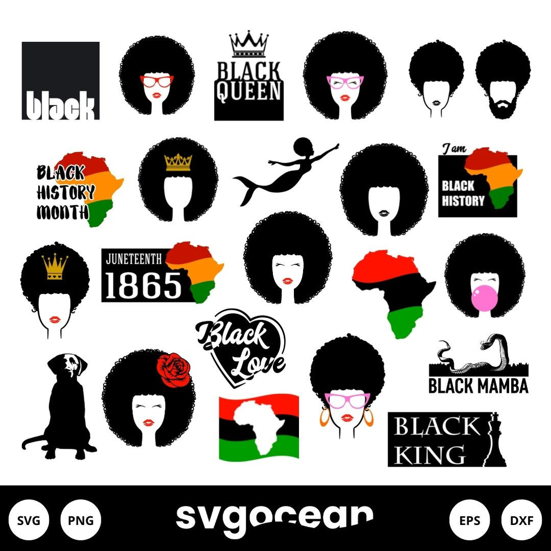 African Svg Bundle vector for instant download - Svg Ocean — svgocean