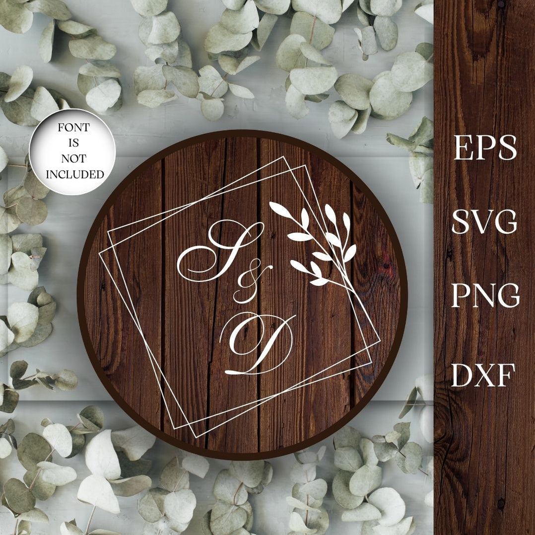 Floral Monogram SVG vector for instant download - Svg Ocean — svgocean