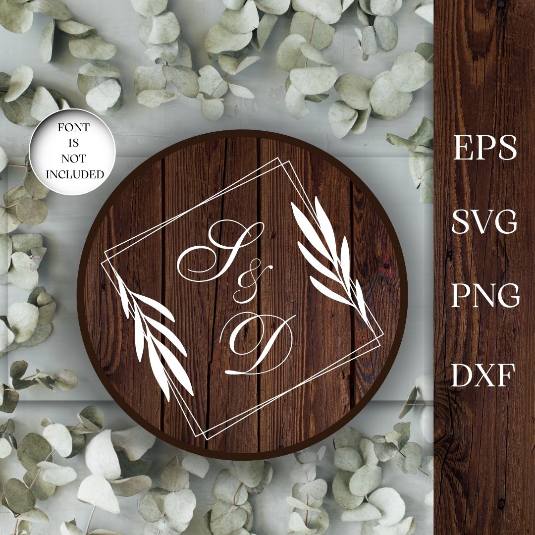 Square Monogram SVG vector for instant download - Svg Ocean — svgocean