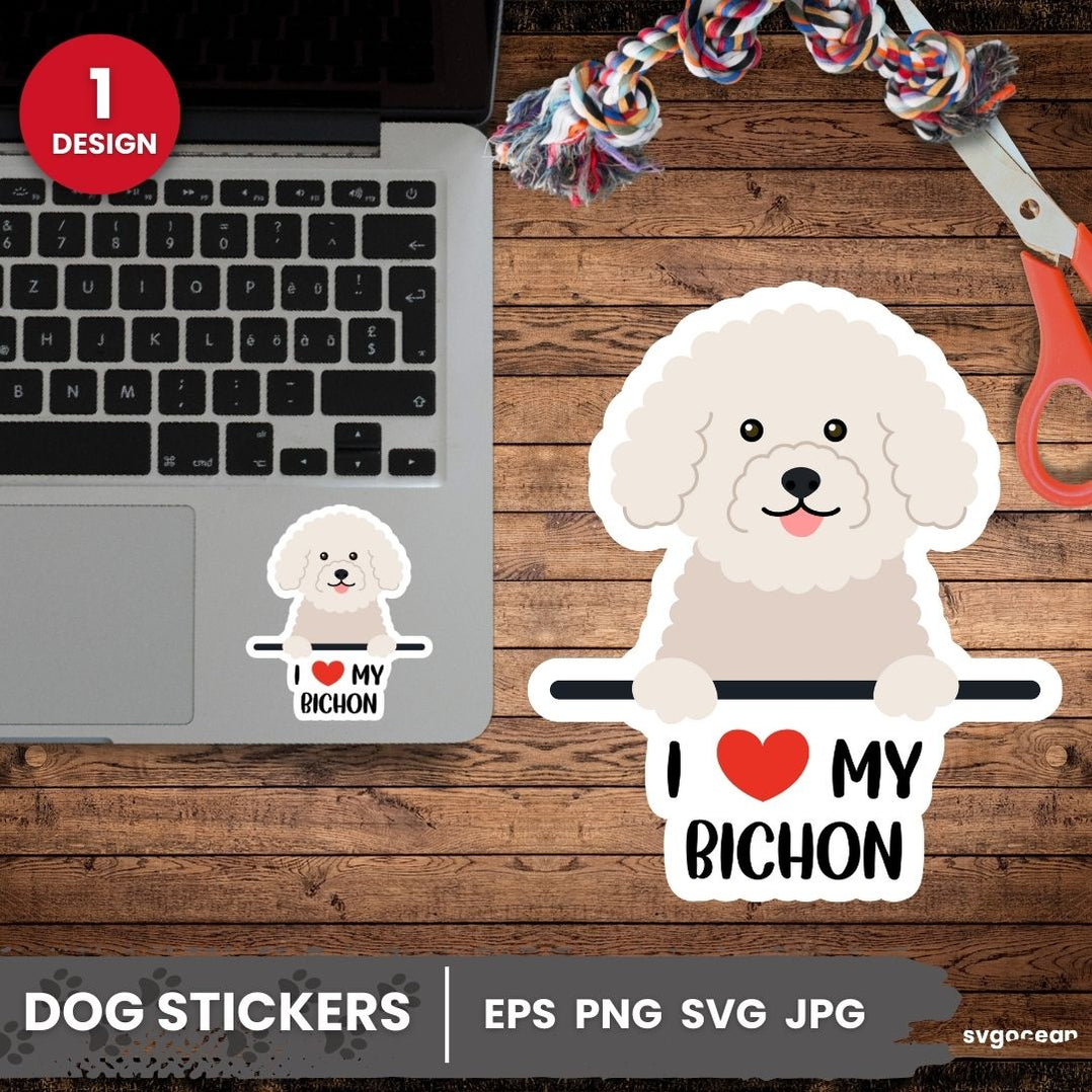 Dog Stickers SVG Bundle vector for instant download - Svg Ocean — svgocean