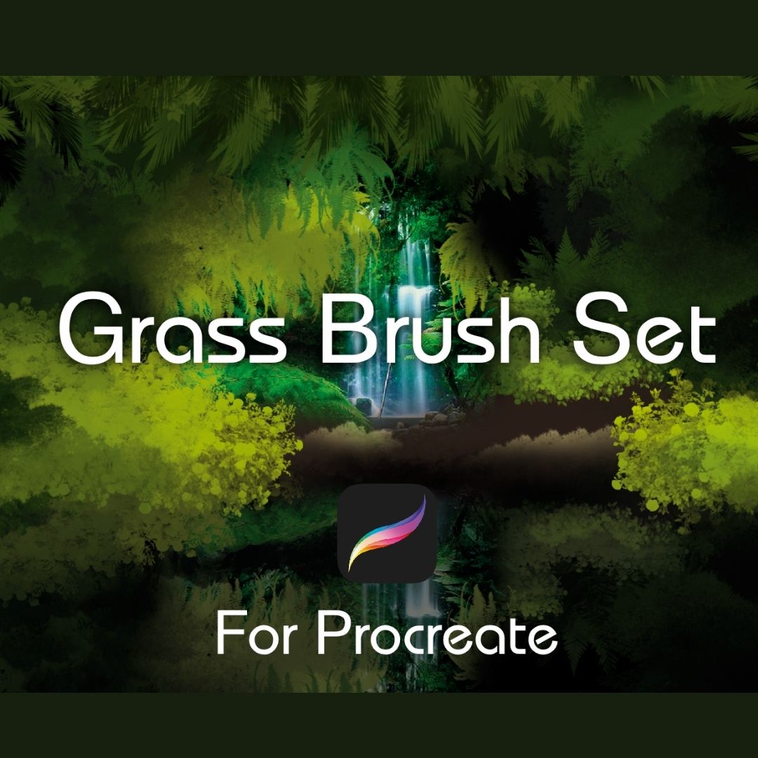 Grass Procreate Brushes vector for instant download - Svg Ocean — svgocean