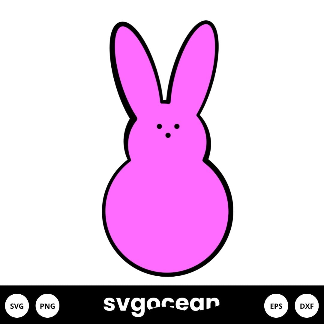 Peep Bunny Svg vector for instant download - Svg Ocean — svgocean