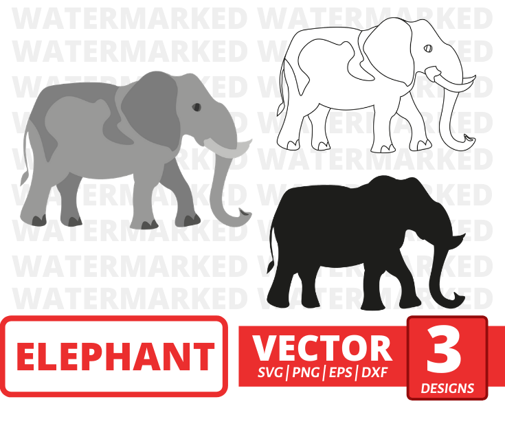 Elephant SVG bundle vector for instant download - Svg Ocean — svgocean