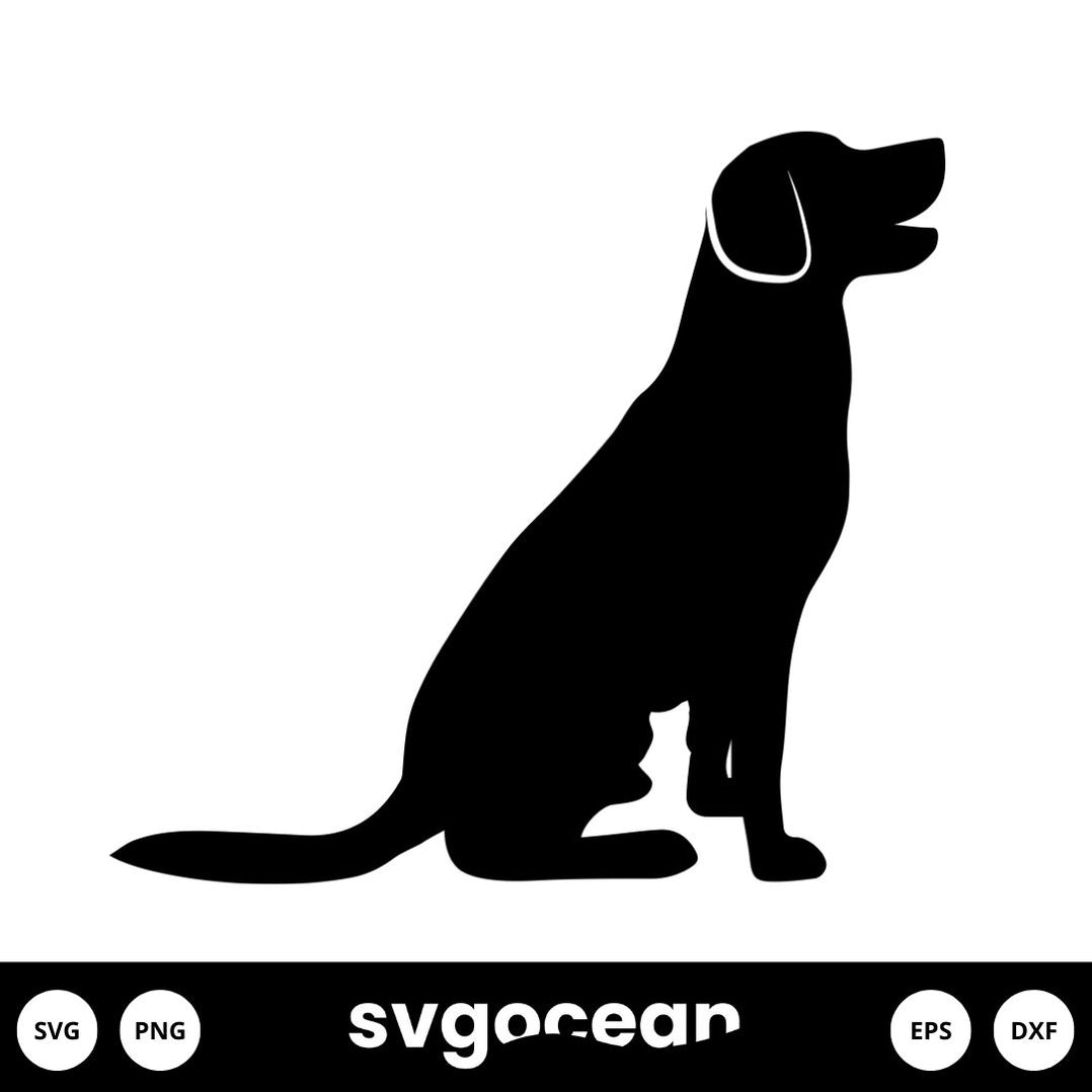 Lab Dog Svg vector for instant download - Svg Ocean — svgocean