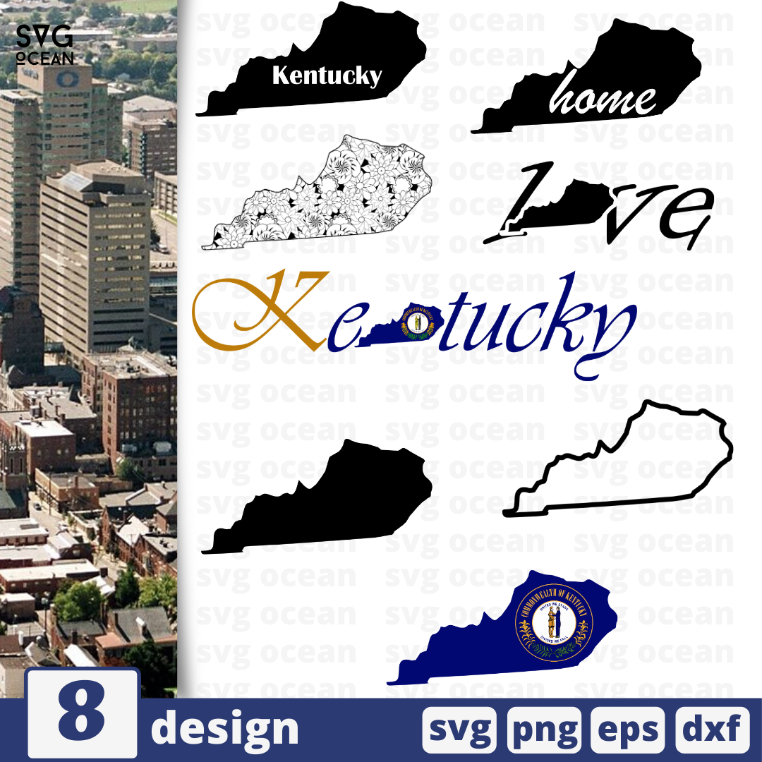 Kentucky SVG bundle vector for instant download - Svg Ocean — svgocean