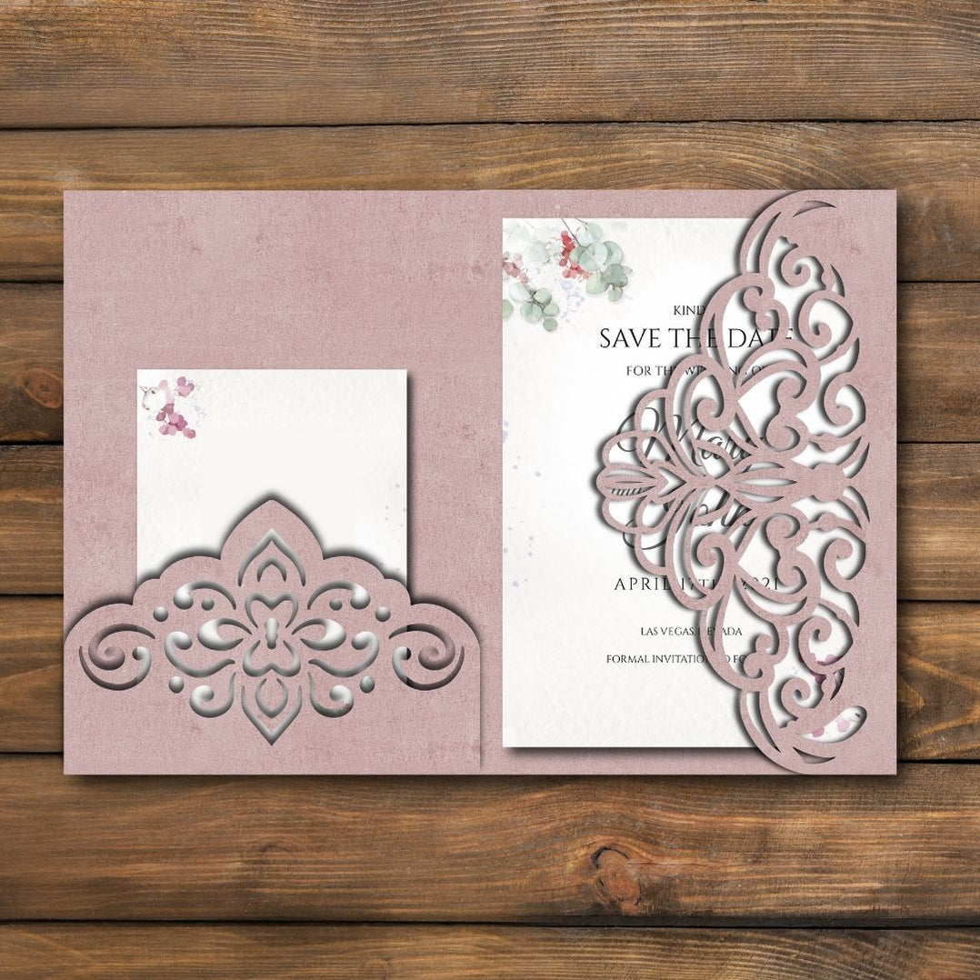 Wedding invitation templates SVG Bundle vector for instant download ...