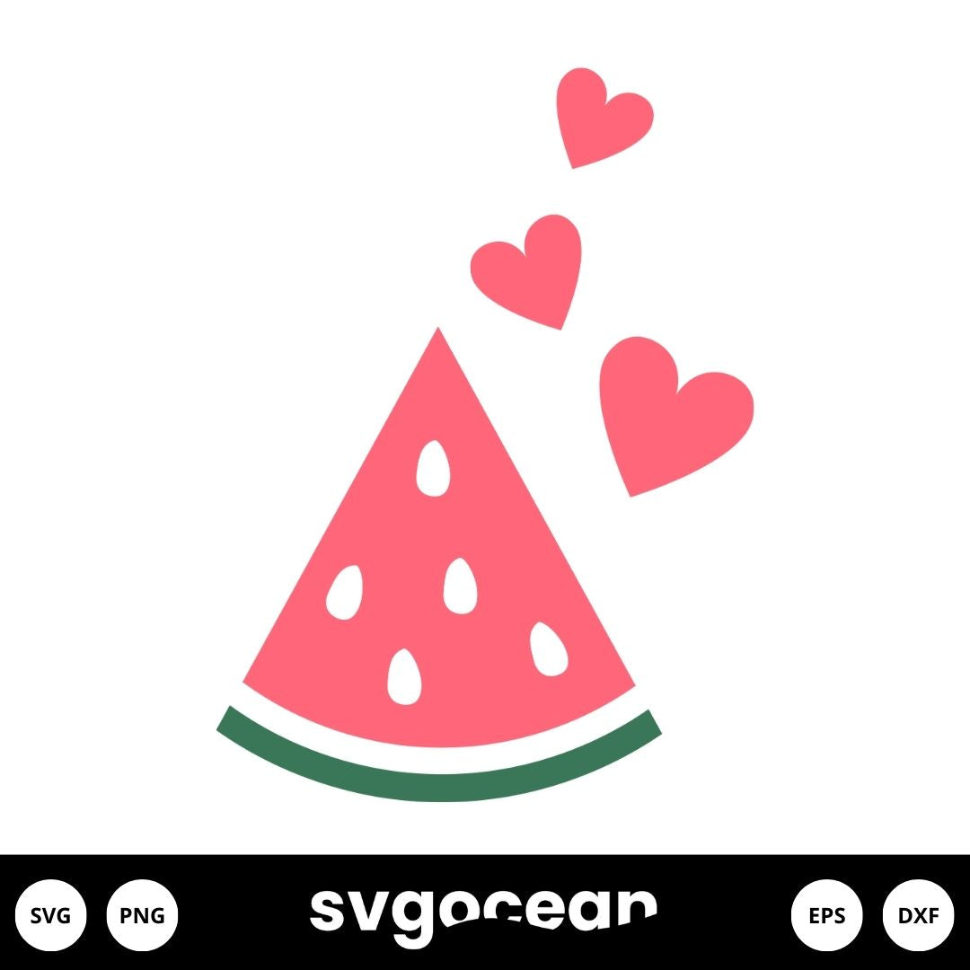 Watermelon Slice Svg vector for instant download - Svg Ocean — svgocean