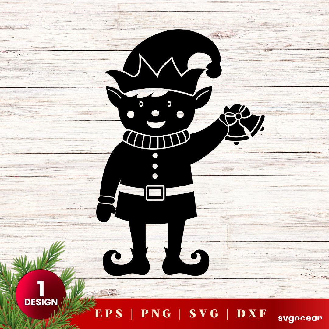 Christmas Elf SVG vector for instant download - Svg Ocean — svgocean
