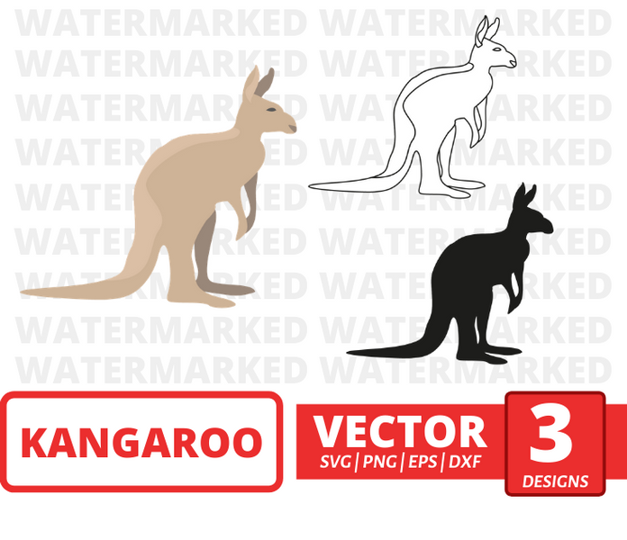 Kangaroo SVG bundle vector for instant download - Svg Ocean — svgocean