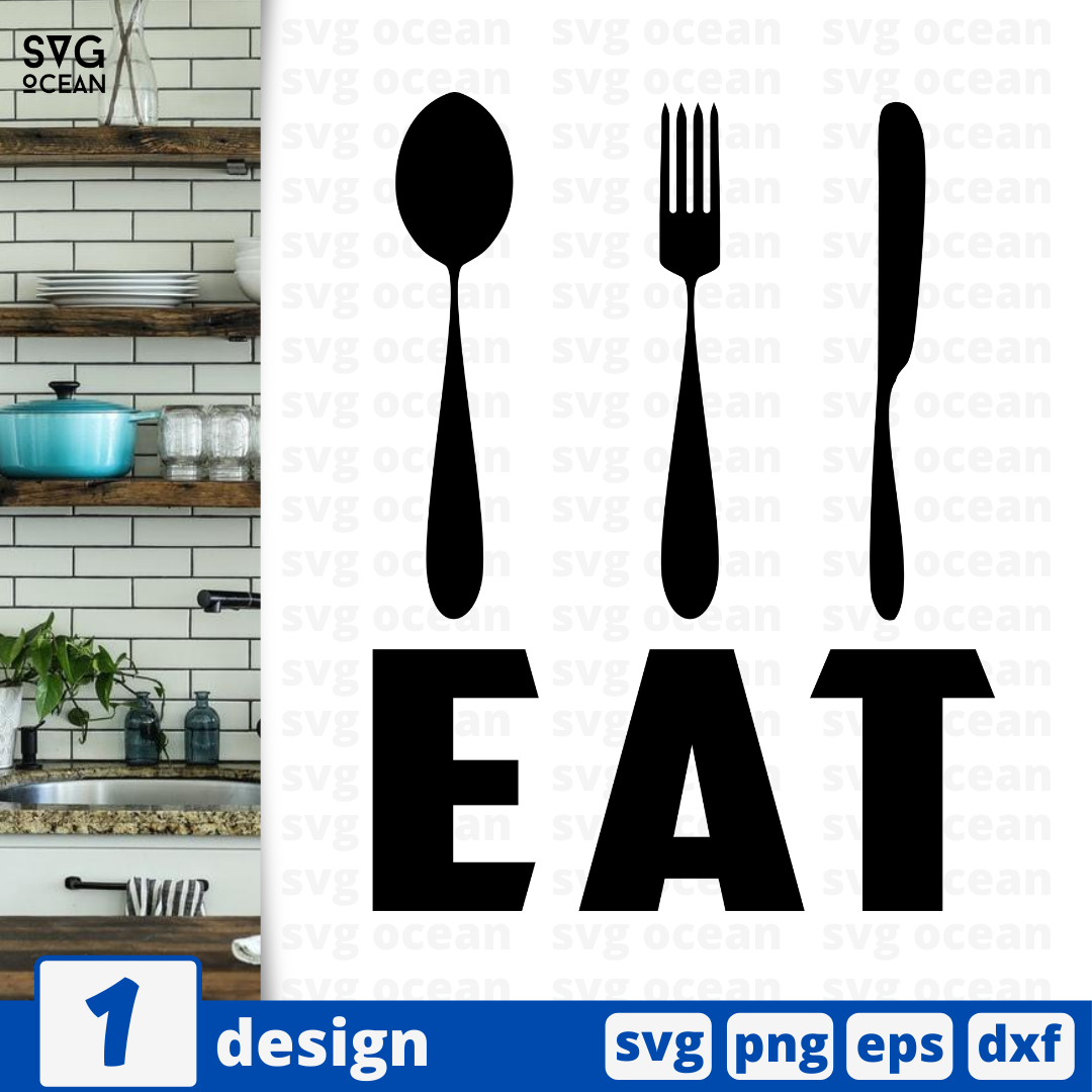 Eat SVG bundle vector for instant download - Svg Ocean — svgocean