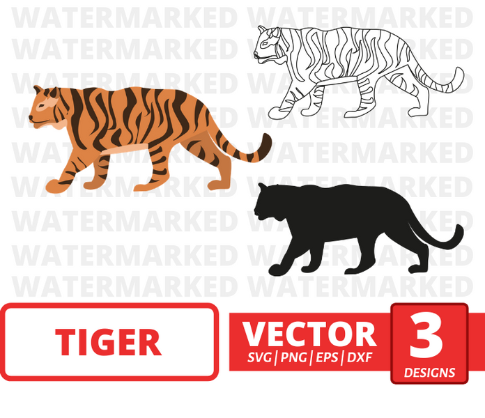 Tiger SVG bundle vector for instant download - Svg Ocean — svgocean