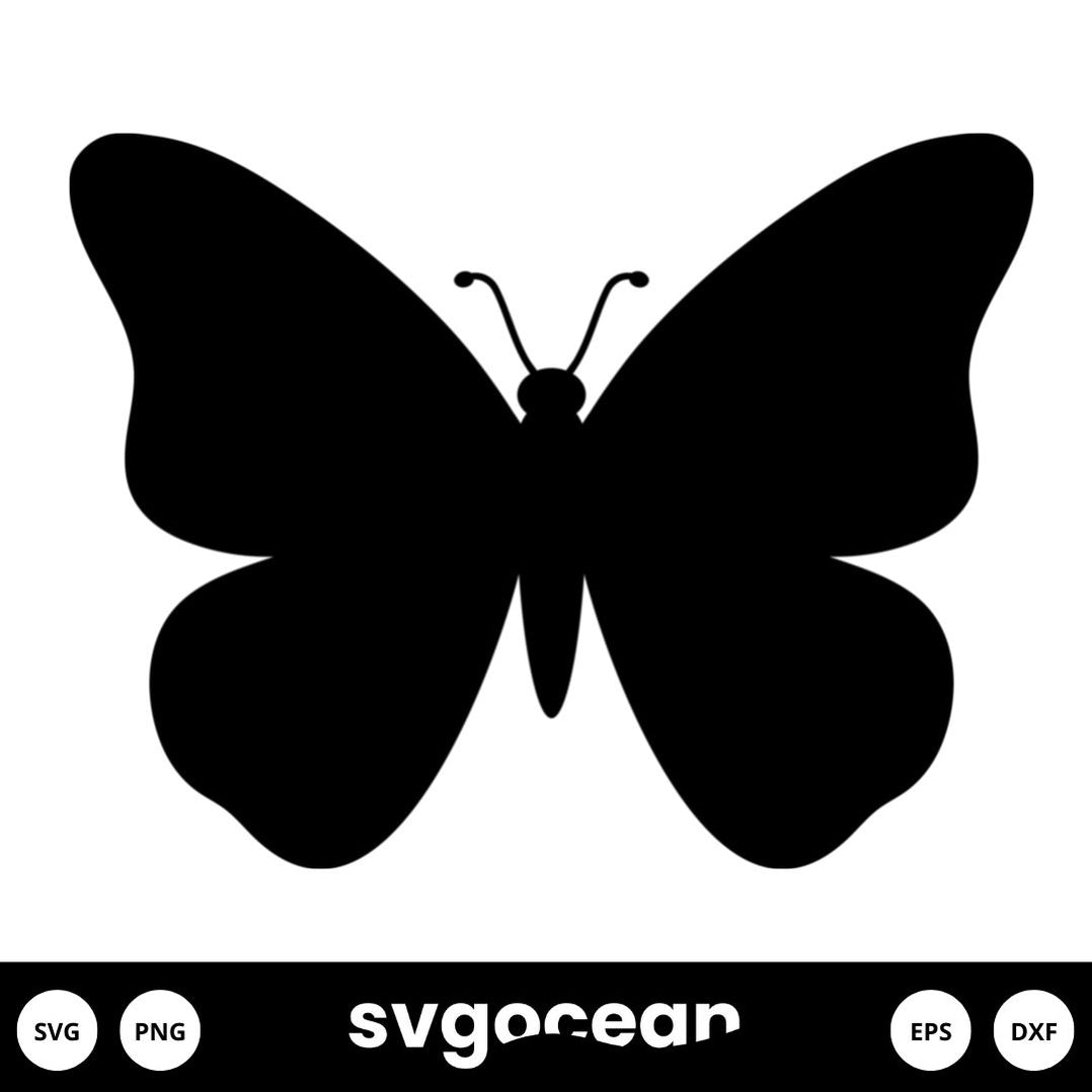 Simple Butterfly Svg vector for instant download - Svg Ocean — svgocean