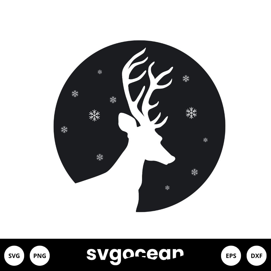 Reindeer Svg vector for instant download - Svg Ocean — svgocean