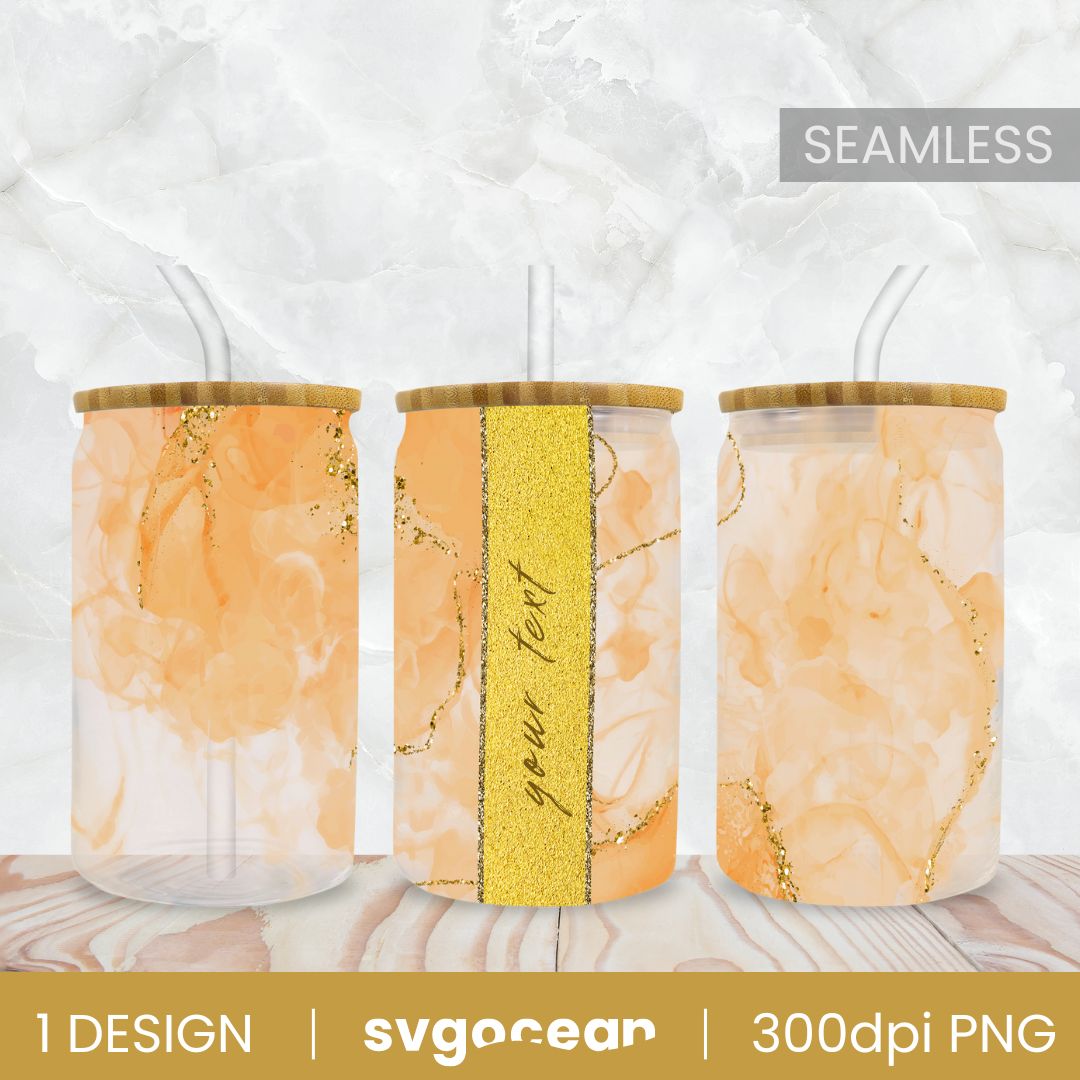Marble Can Glass Sublimation vector for instant download - Svg Ocean ...