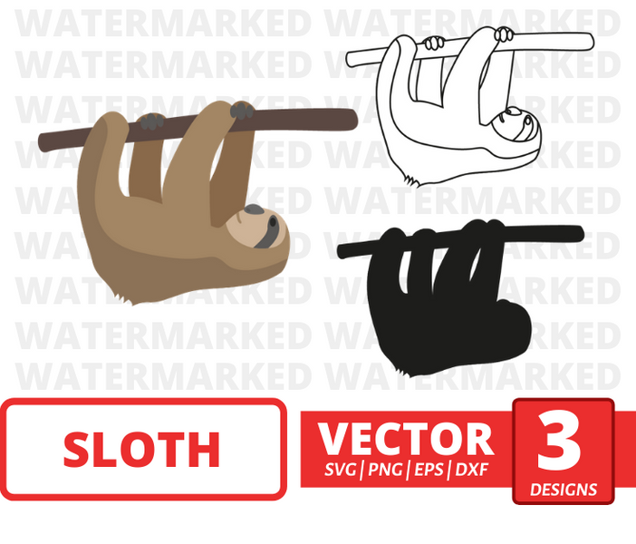 Sloth SVG bundle vector for instant download - Svg Ocean — svgocean