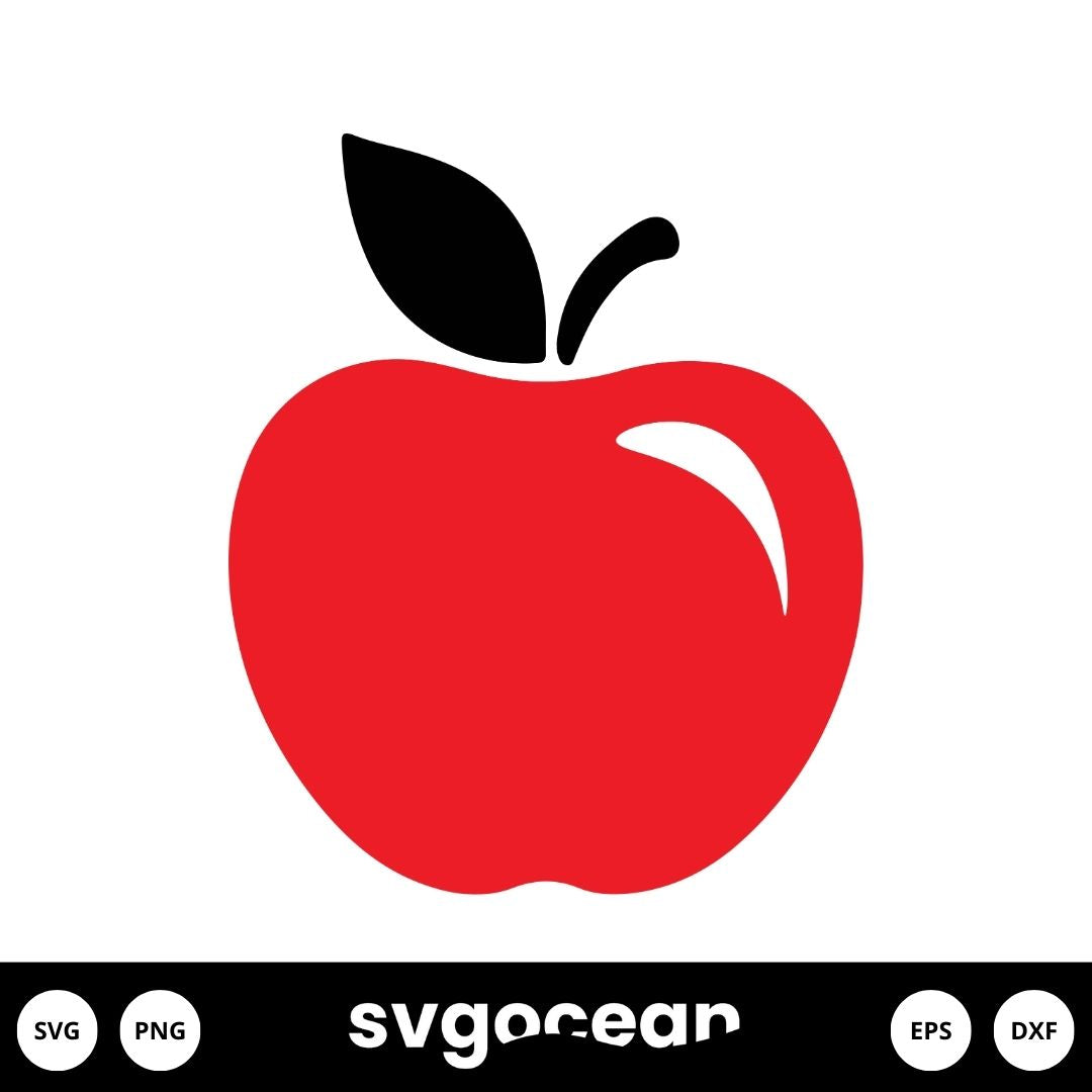 Apple Svg vector for instant download - Svg Ocean — svgocean