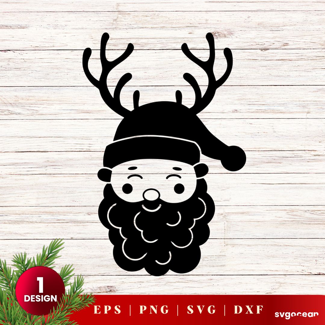 Santa Scene Svg vector for instant download - Svg Ocean — svgocean