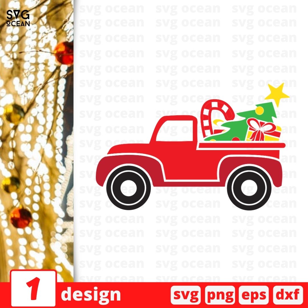 Free Christmas truck SVG Cut file - Svg Ocean — svgocean