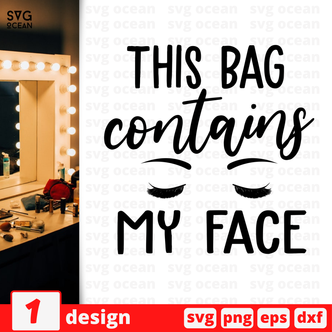 This bag contains my face SVG bundle vector for instant download - Svg ...