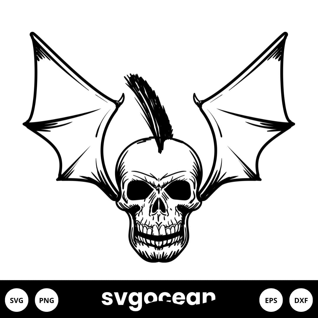 Vector Skull SVG vector for instant download - Svg Ocean — svgocean