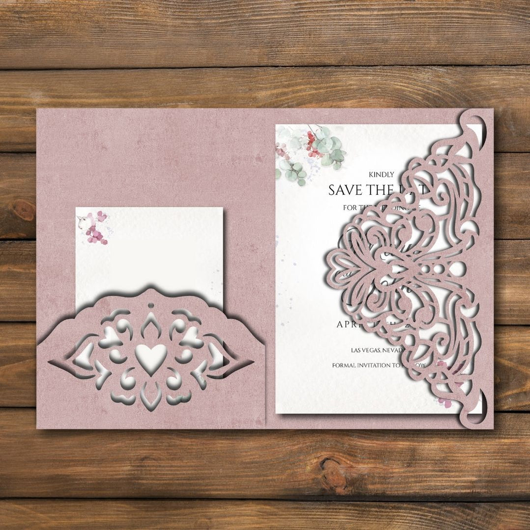 Wedding invitation templates SVG Bundle vector for instant download ...