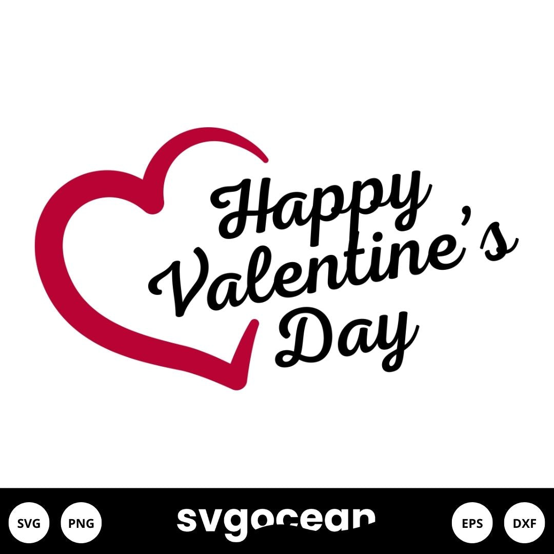 Happy Valentines Day Svg vector for instant download - Svg Ocean — svgocean