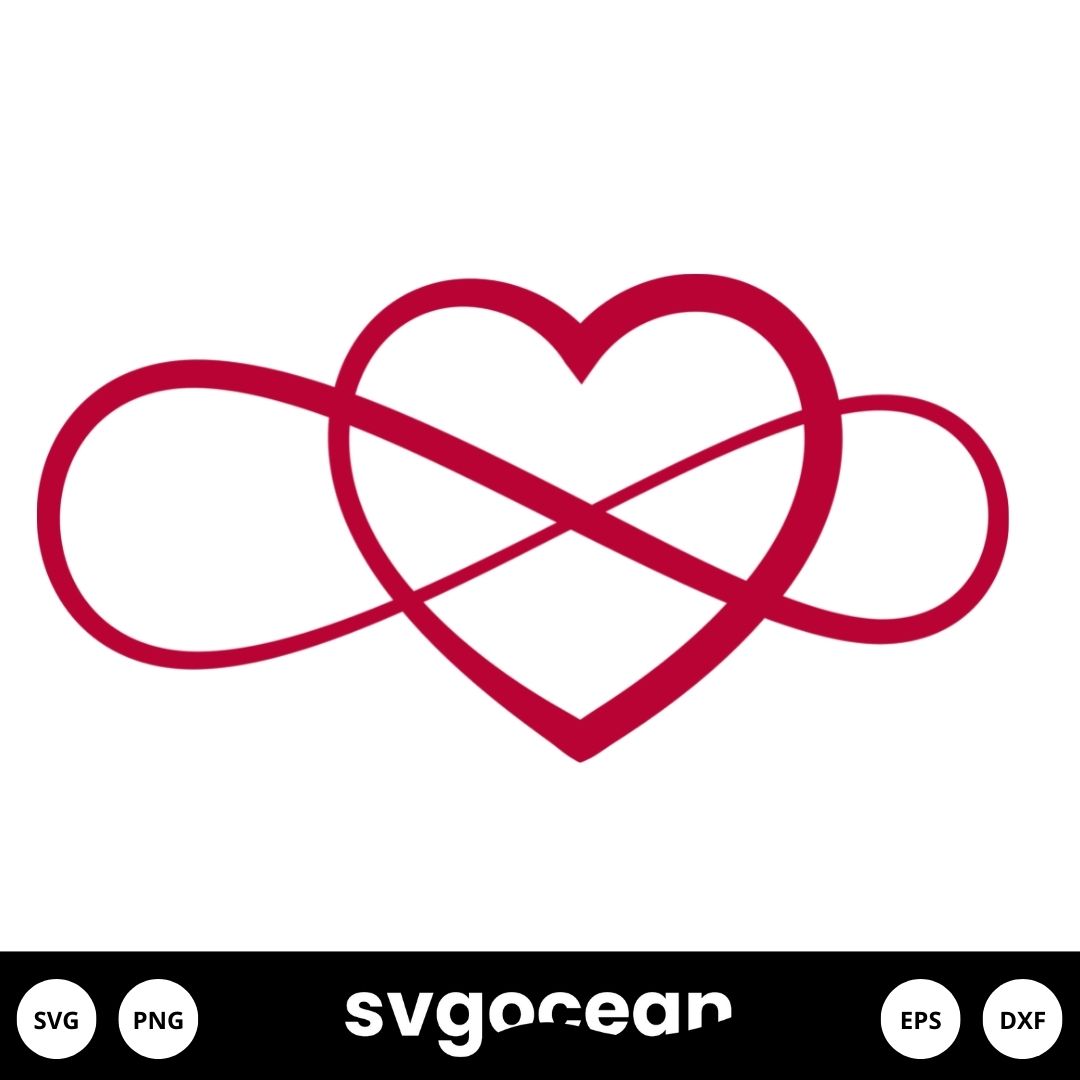 Infinity Heart SVG vector for instant download - Svg Ocean — svgocean