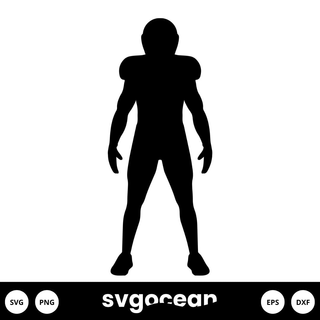 Football Player SVG vector for instant download - Svg Ocean — svgocean