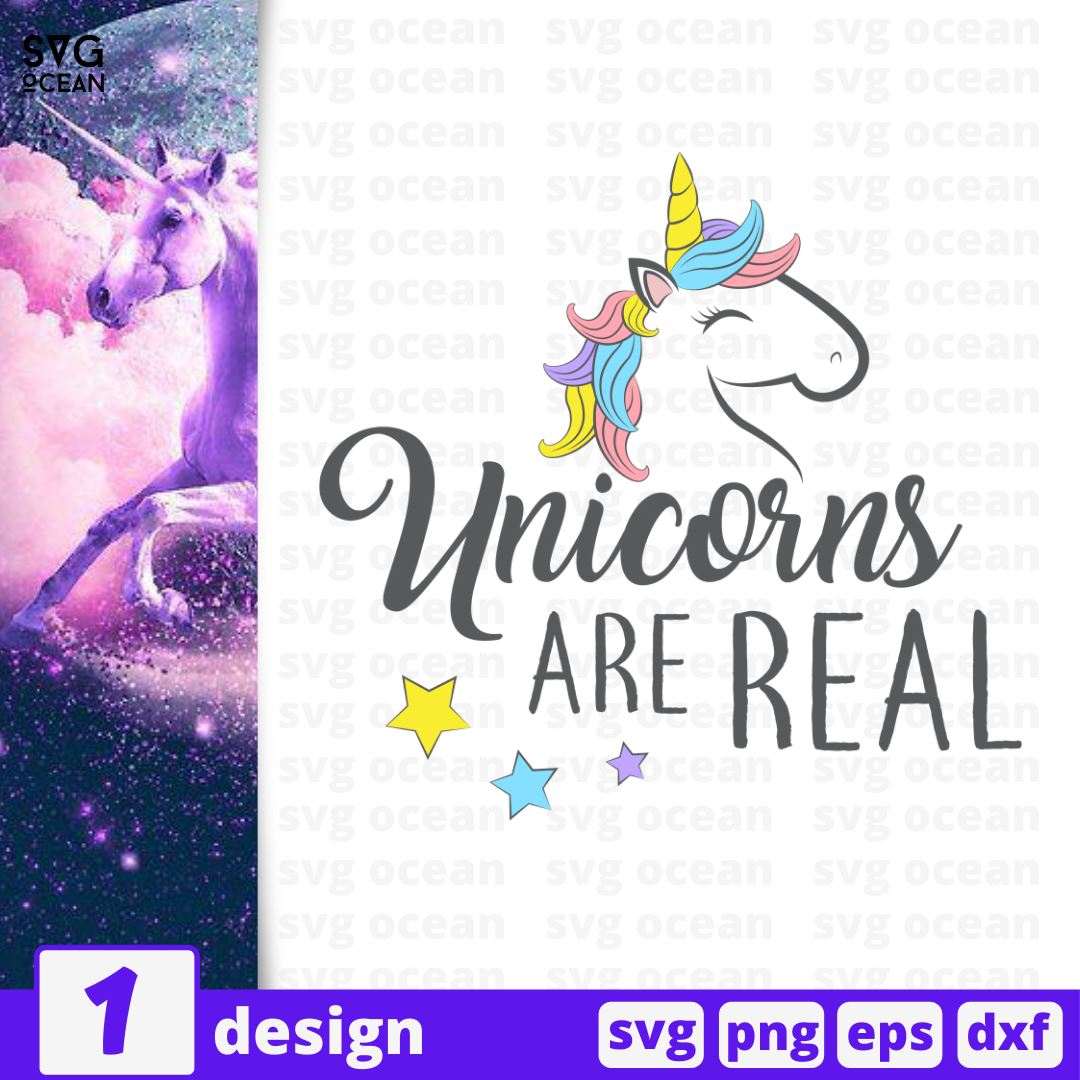 Unicorns are real SVG bundle vector for instant download - Svg Ocean ...
