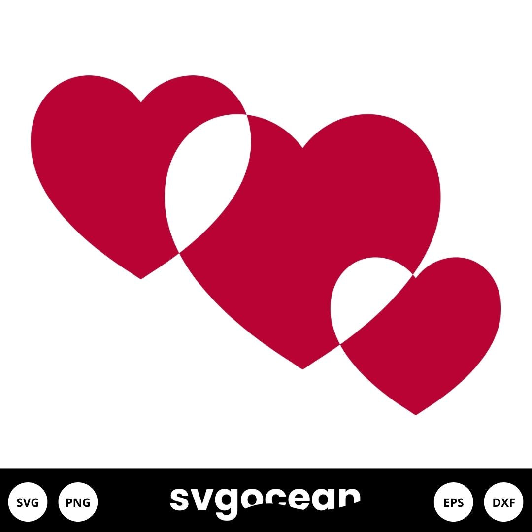 Hearts SVG vector for instant download - Svg Ocean — svgocean