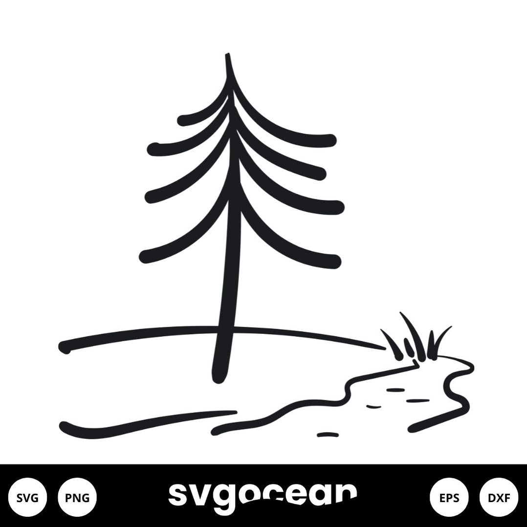 Simple Tree Svg vector for instant download - Svg Ocean — svgocean